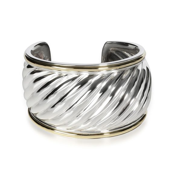 David Yurman | Bags | David Yurman Cable Cuff In 8k Yellow Goldsterling ...